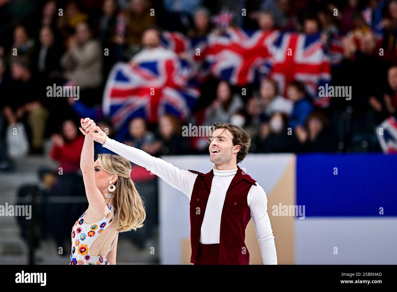 Phebe BEKKER & James HERNANDEZ (GBR), during Ice Dance Rhythm Dance, at ...