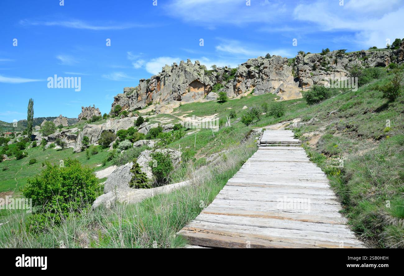 Midas Ancient City and Yazilikaya Monument in Eskisehir, Turkey Stock ...