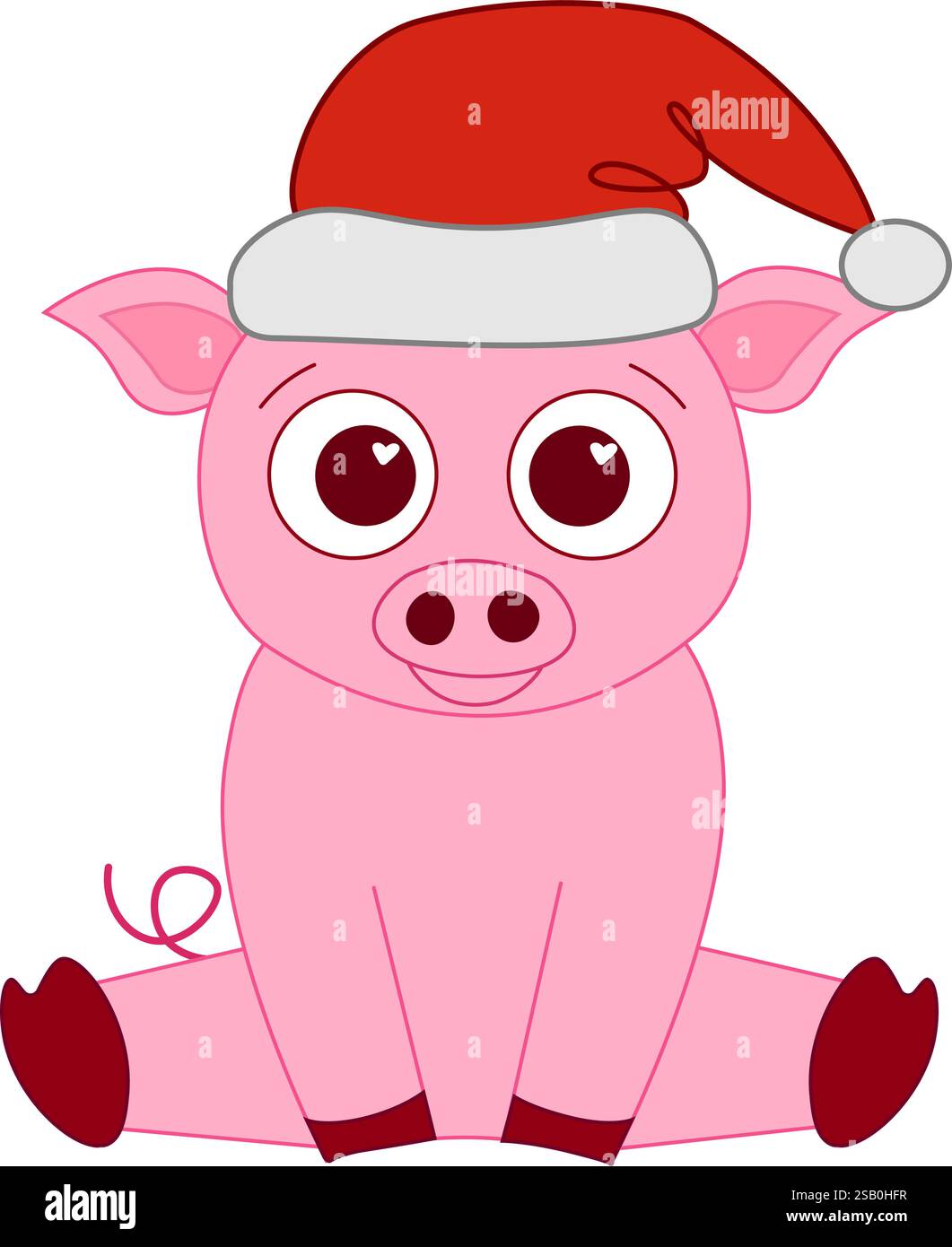 Year of the pig vector vectors Cut Out Stock Images & Pictures - Alamy