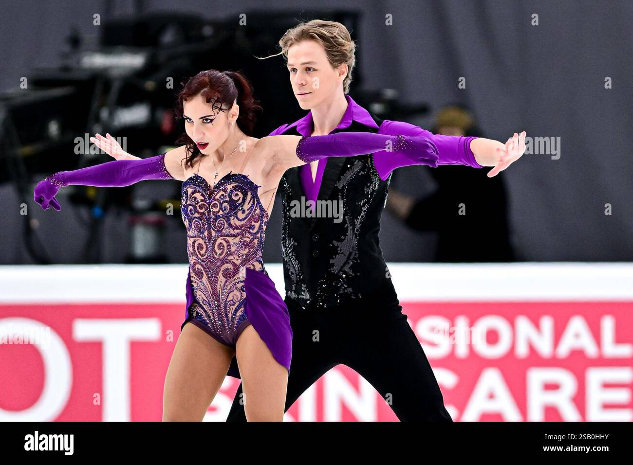 Diana DAVIS & Gleb SMOLKIN (GEO), during Ice Dance Rhythm Dance, at the ...