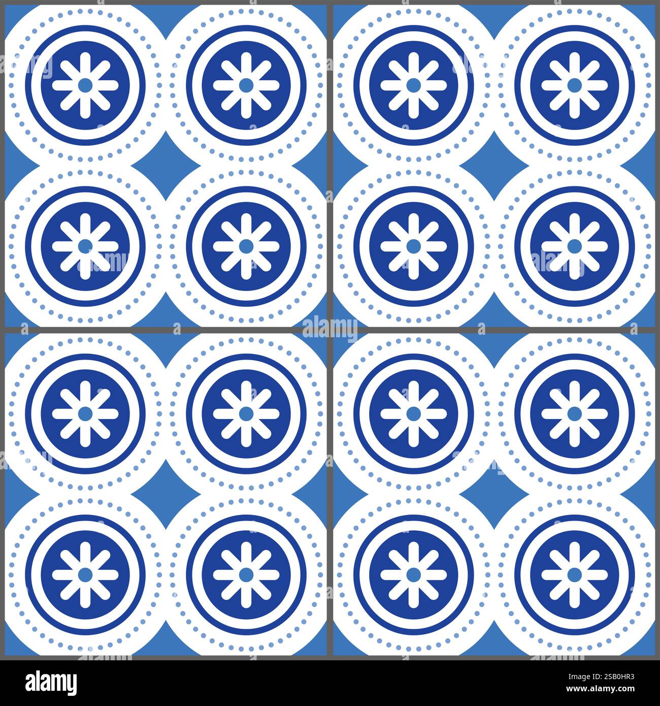 Azulejo wallpaper tiles design - vector seamless pattern - Portuguese ...