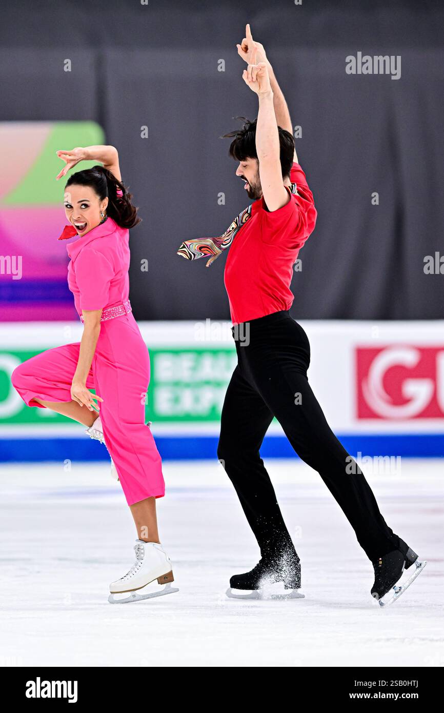 Jennifer JANSE van RENSBURG & Benjamin STEFFAN (GER), during Ice Dance ...