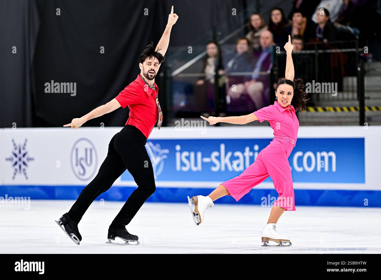 Jennifer JANSE van RENSBURG & Benjamin STEFFAN (GER), during Ice Dance ...