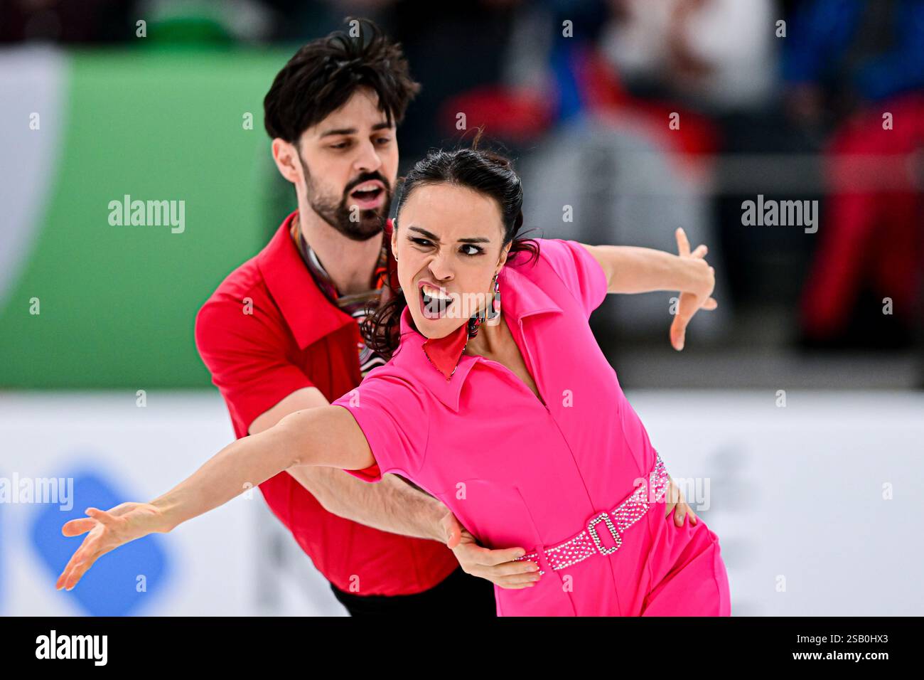Jennifer JANSE van RENSBURG & Benjamin STEFFAN (GER), during Ice Dance ...