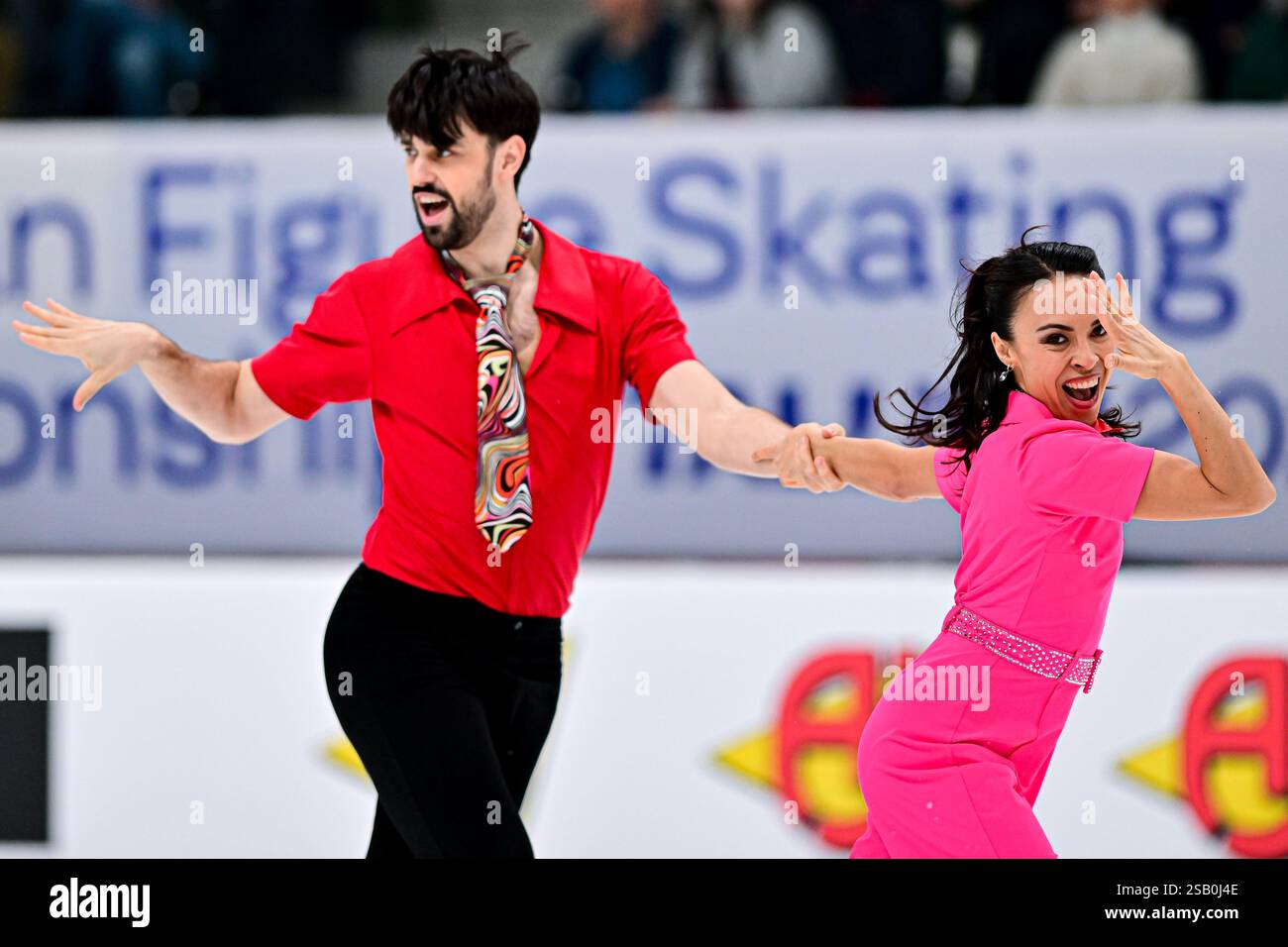 Jennifer JANSE van RENSBURG & Benjamin STEFFAN (GER), during Ice Dance ...