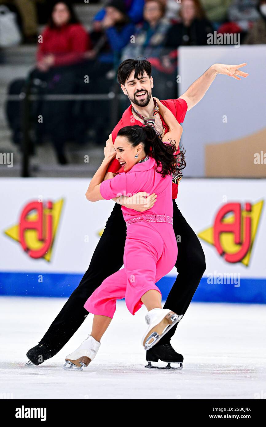 Jennifer JANSE van RENSBURG & Benjamin STEFFAN (GER), during Ice Dance ...