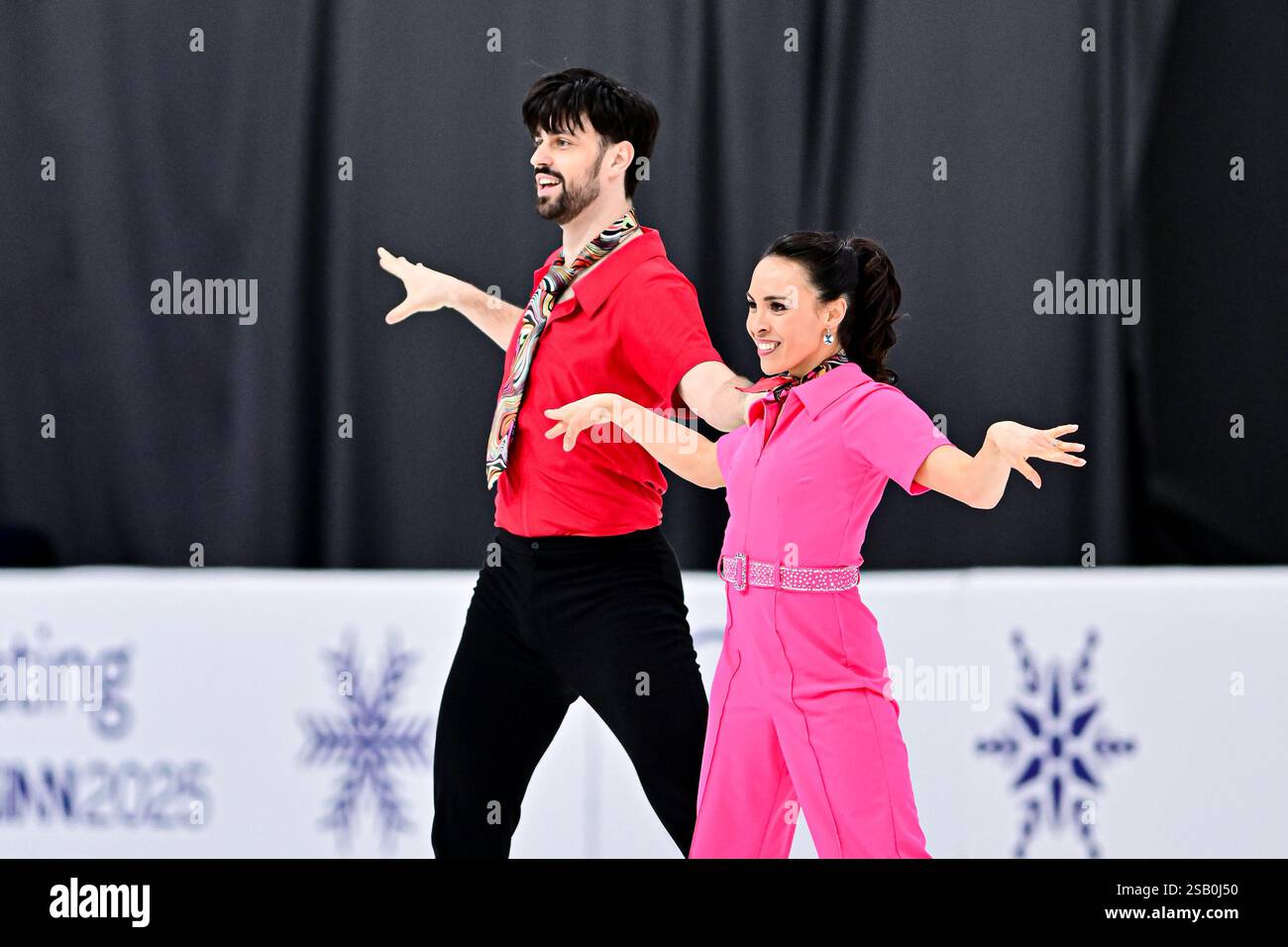 Jennifer JANSE van RENSBURG & Benjamin STEFFAN (GER), during Ice Dance ...