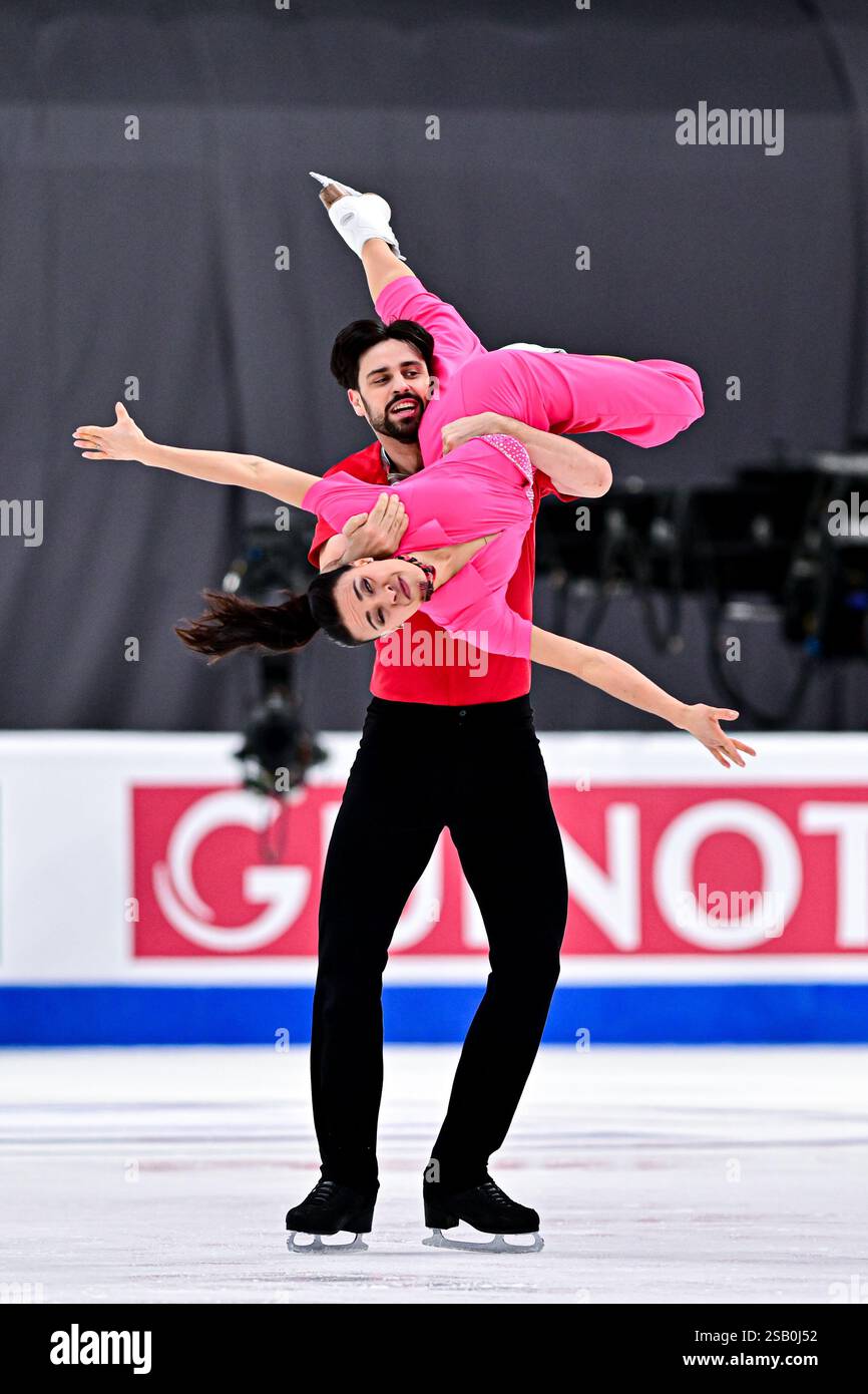 Jennifer JANSE van RENSBURG & Benjamin STEFFAN (GER), during Ice Dance ...