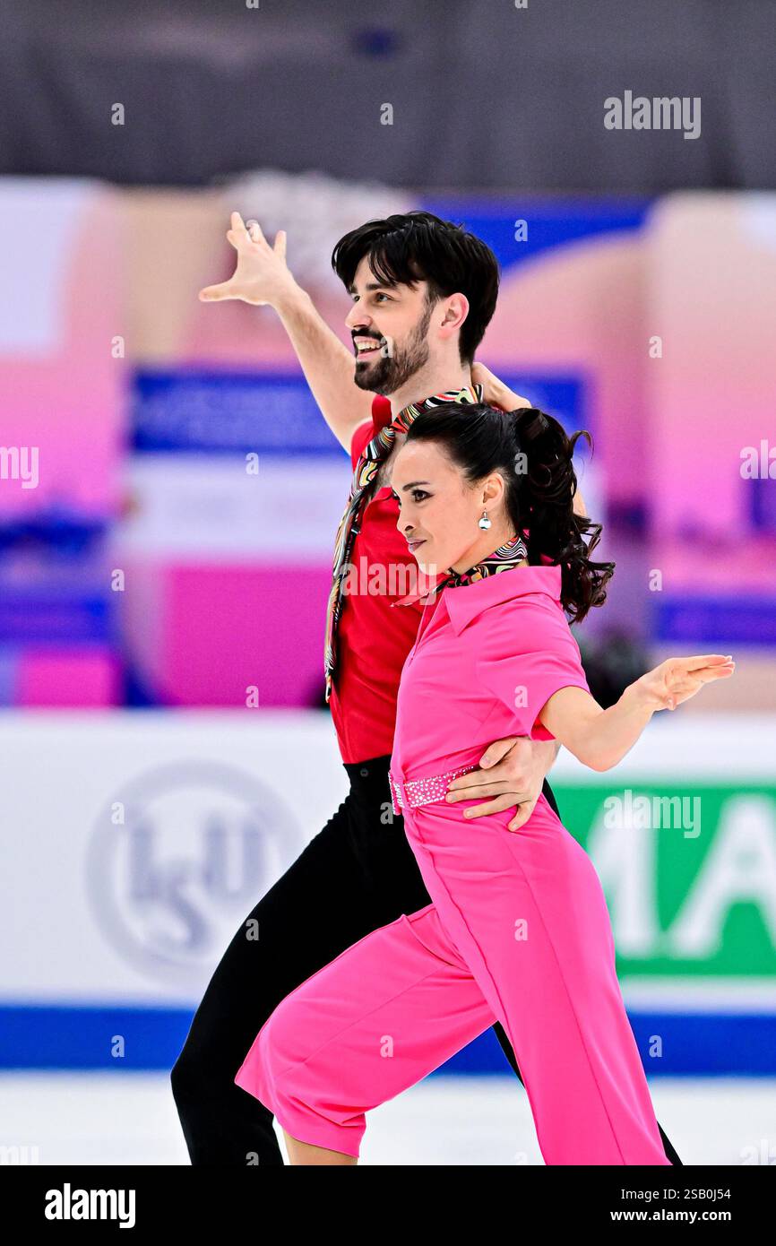 Jennifer JANSE van RENSBURG & Benjamin STEFFAN (GER), during Ice Dance ...