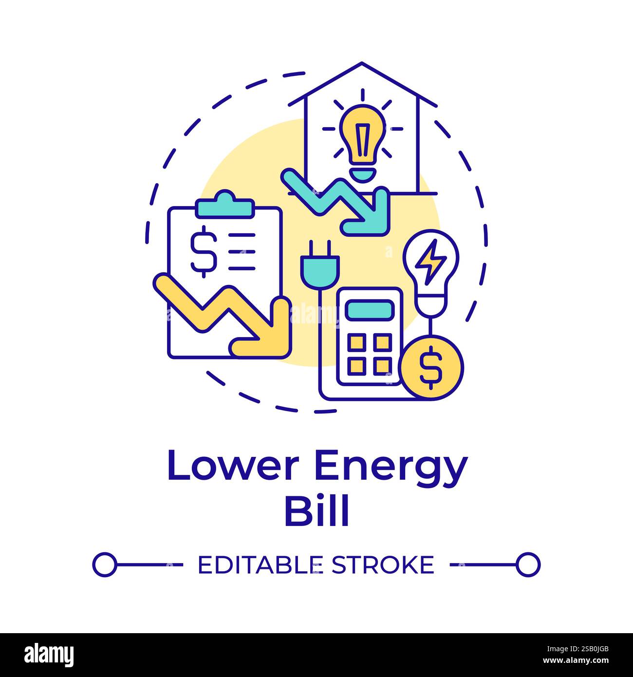 Household bill energy Stock Vector Images - Alamy