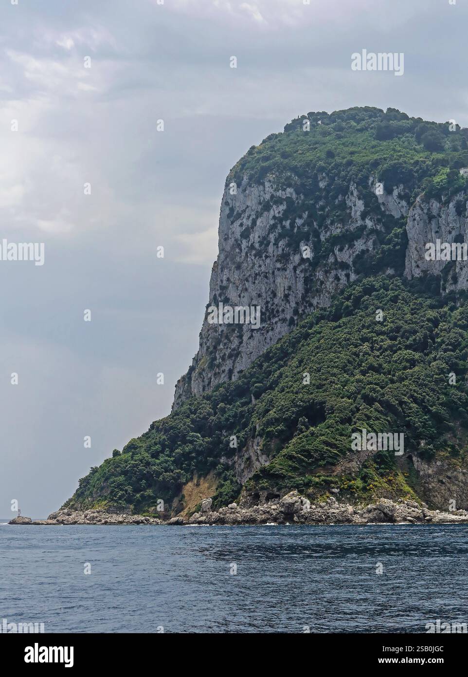 Large Cliff at Capri Island in Italy Summer Day Travel Stock Photo - Alamy
