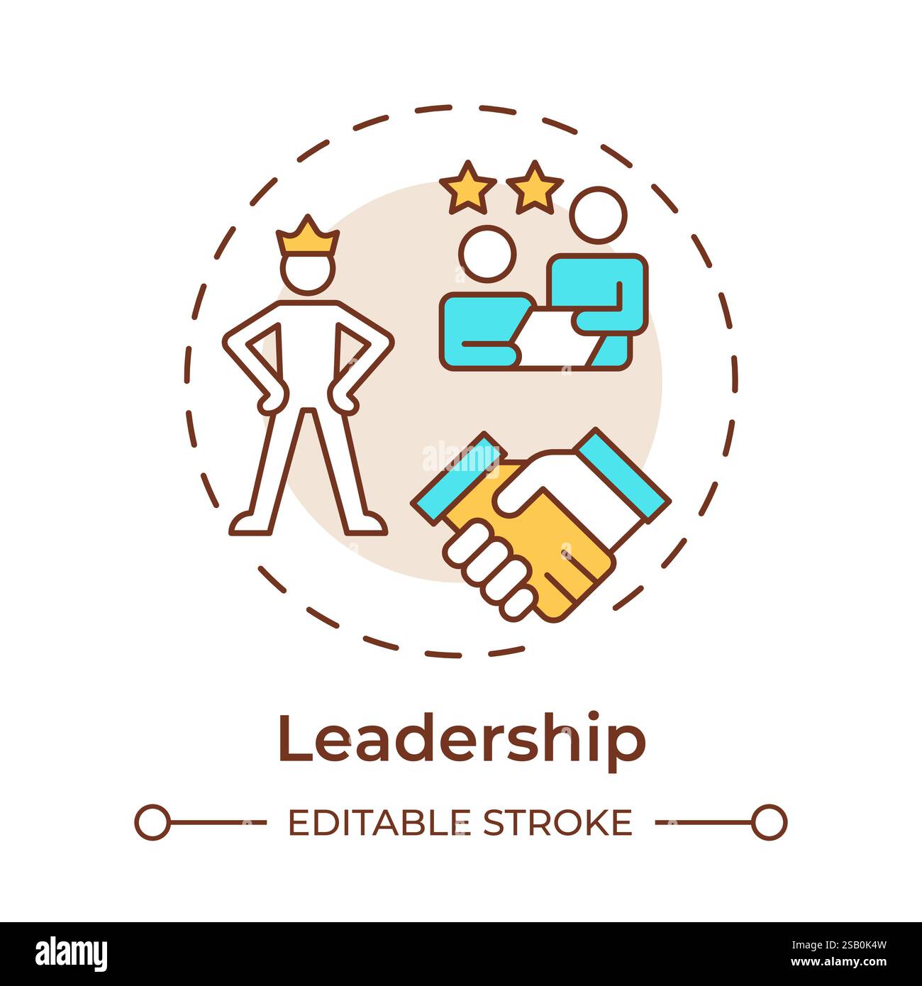 Leadership multi color concept icon Stock Vector Image & Art - Alamy