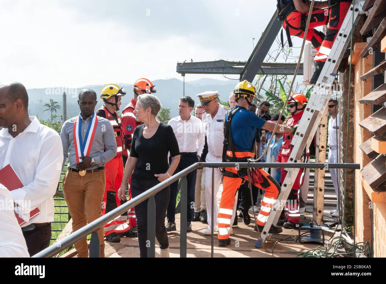 Chiconi, Mayotte. 31st Jan, 2025. During the second day of the two-day ...