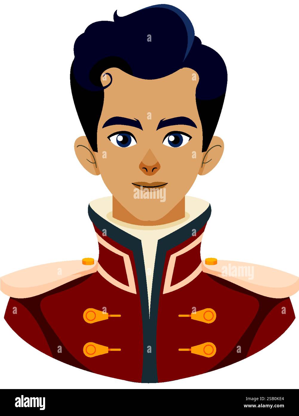 Illustration of a prince in a red uniform Stock Vector Image & Art - Alamy