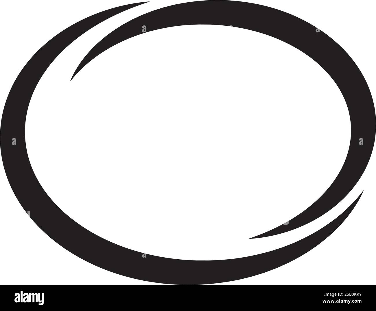 Oval border basic shapes monogram frame Oval border basic shapes ...