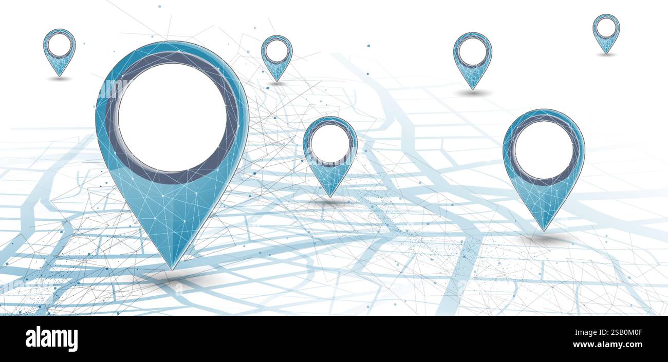 Digital city abstract 3d Stock Vector Images - Alamy