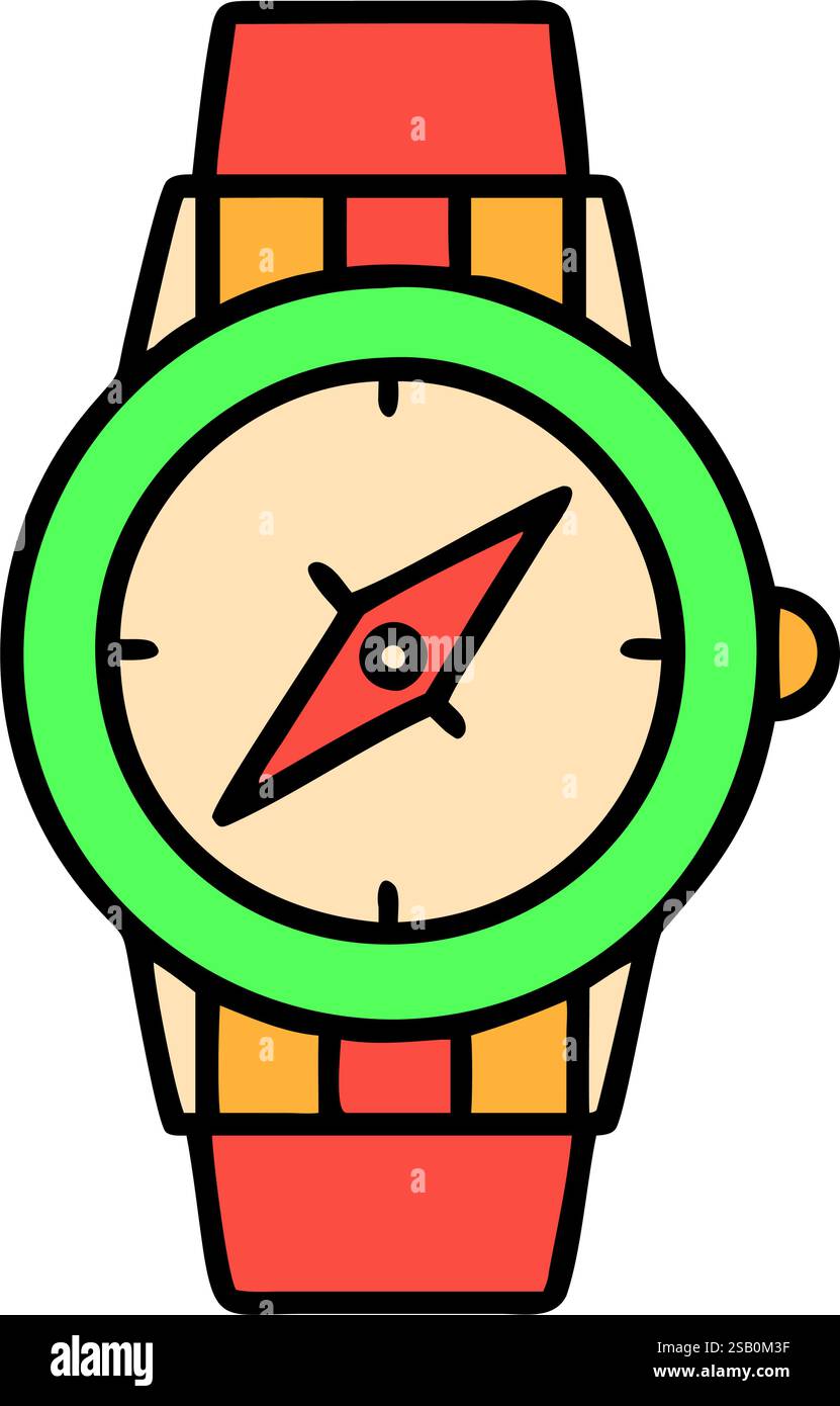 Compass watch for navigation and orientation Stock Vector Image & Art ...