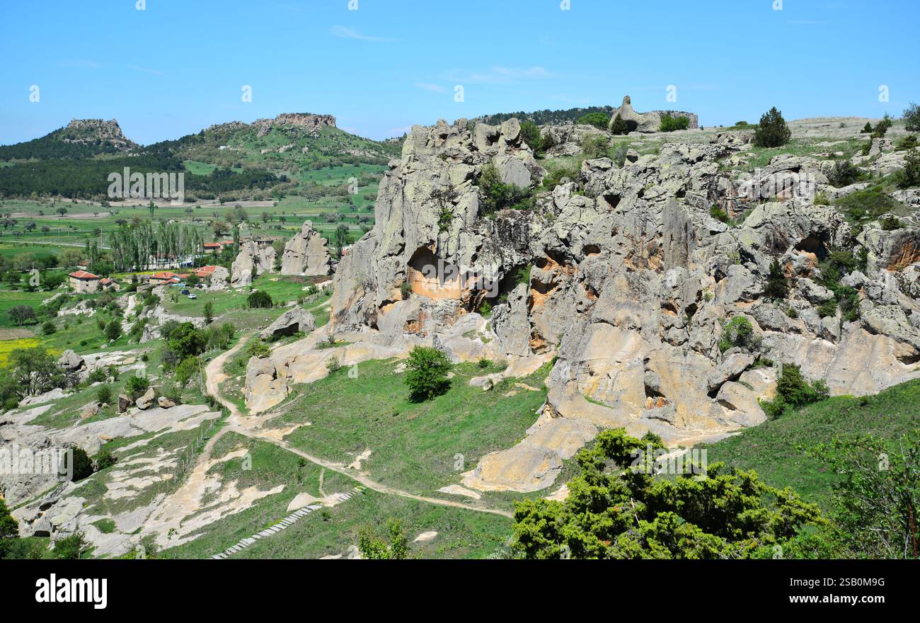 Midas Ancient City and Yazilikaya Monument in Eskisehir, Turkey Stock ...