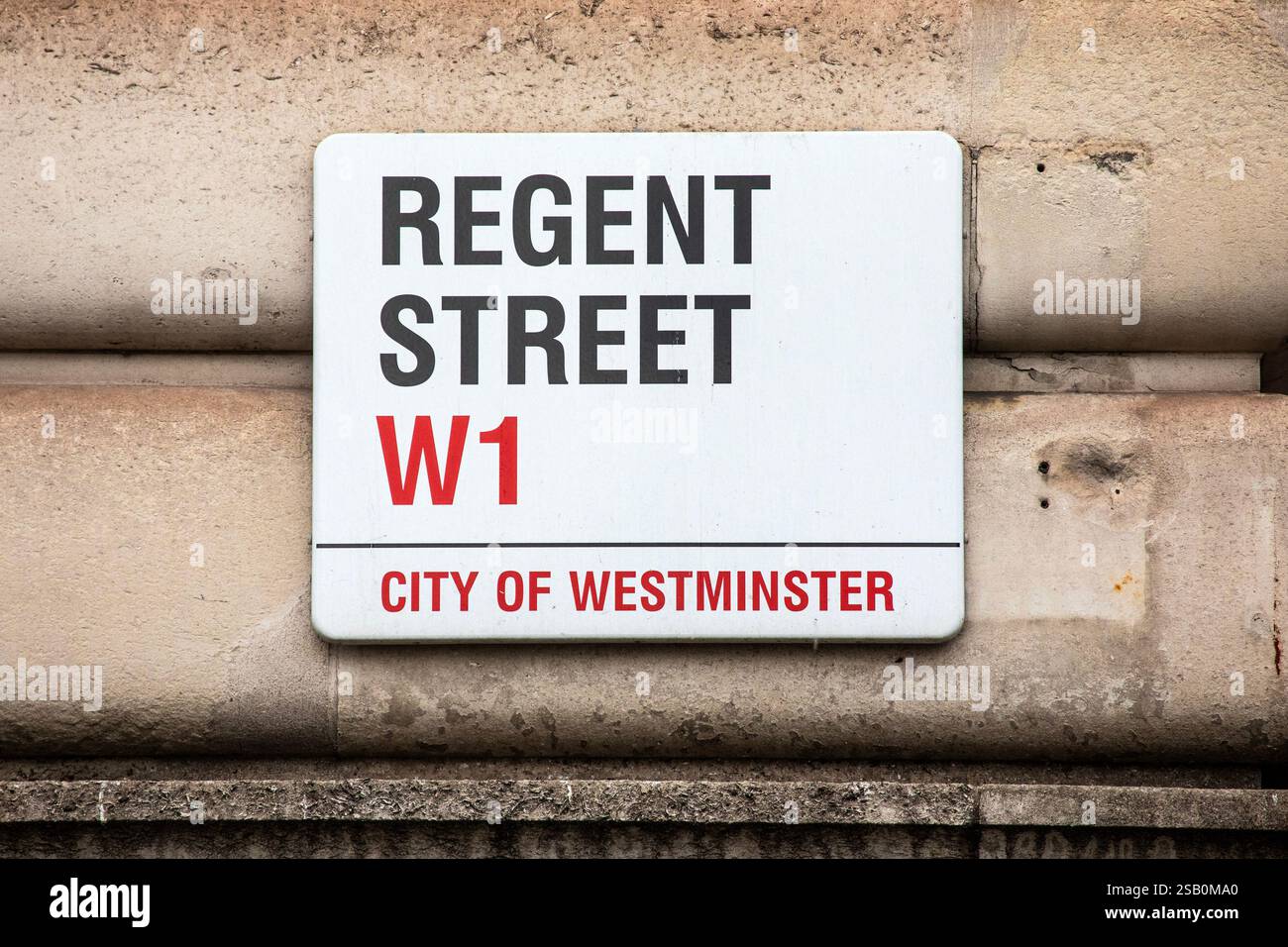 London, UK - July 1st 2024: Street sign for Regent Street in London, UK ...