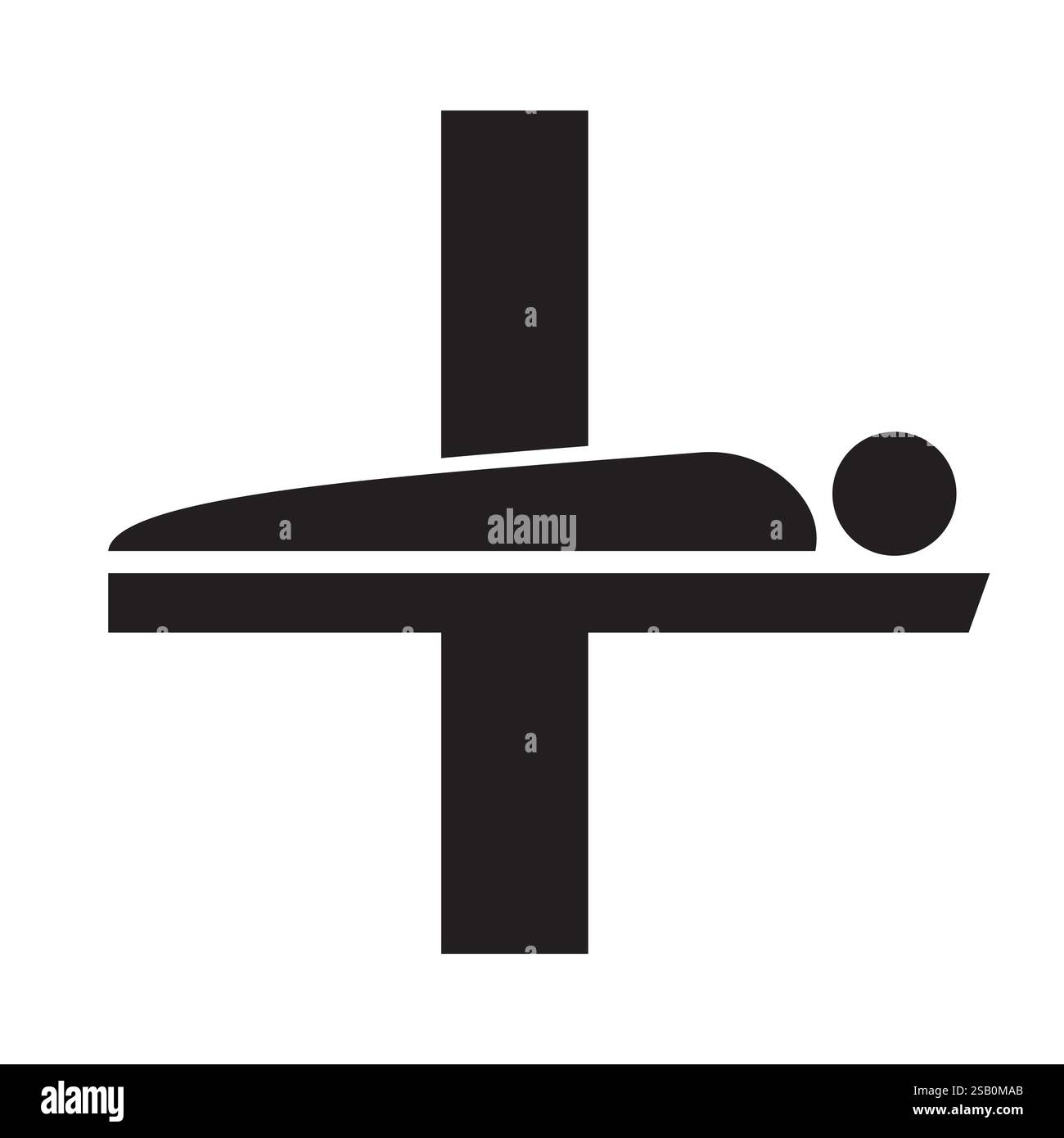 Initial Letter I MRI Symbol Of Medical MRI Procedure Vector Template ...