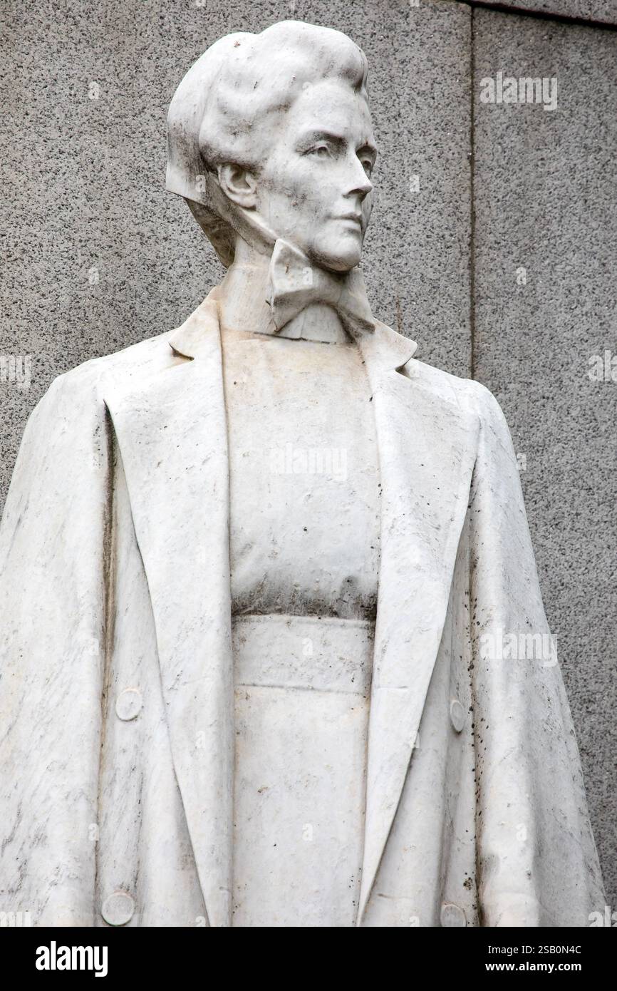 London, UK - July 1st 2024: Statue of famous British nurse Edith Cavell ...