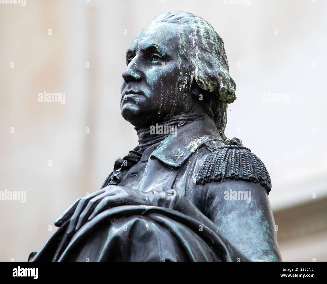 London, UK - July 1st 2024: Statue of Founding Father and First ...