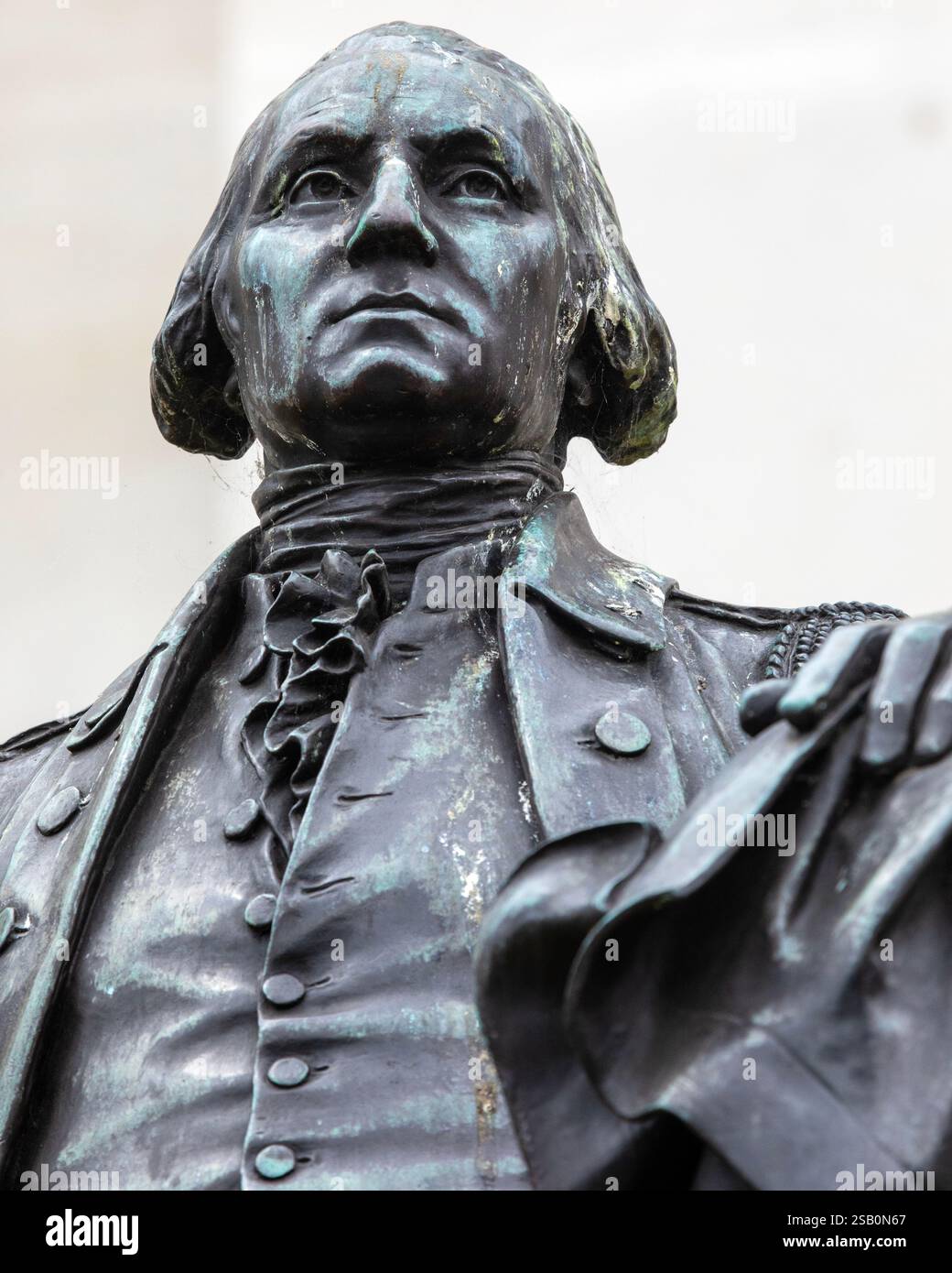 London, UK - July 1st 2024: Statue of Founding Father and First ...