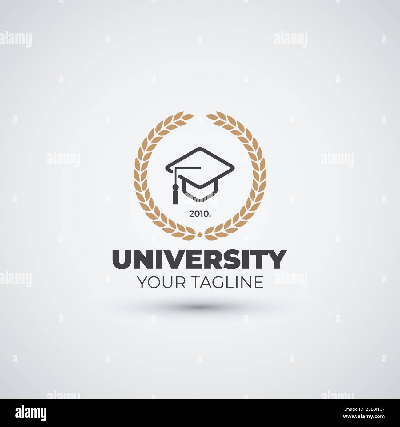 Campus icon collage logo and university education logo template ...