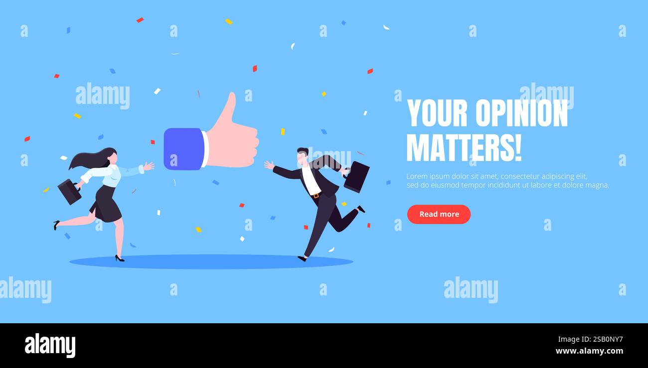 Customer feedback, employee or client satisfaction rating review with ...