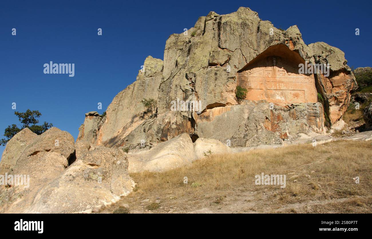 Midas Ancient City and Yazilikaya Monument in Eskisehir, Turkey Stock ...