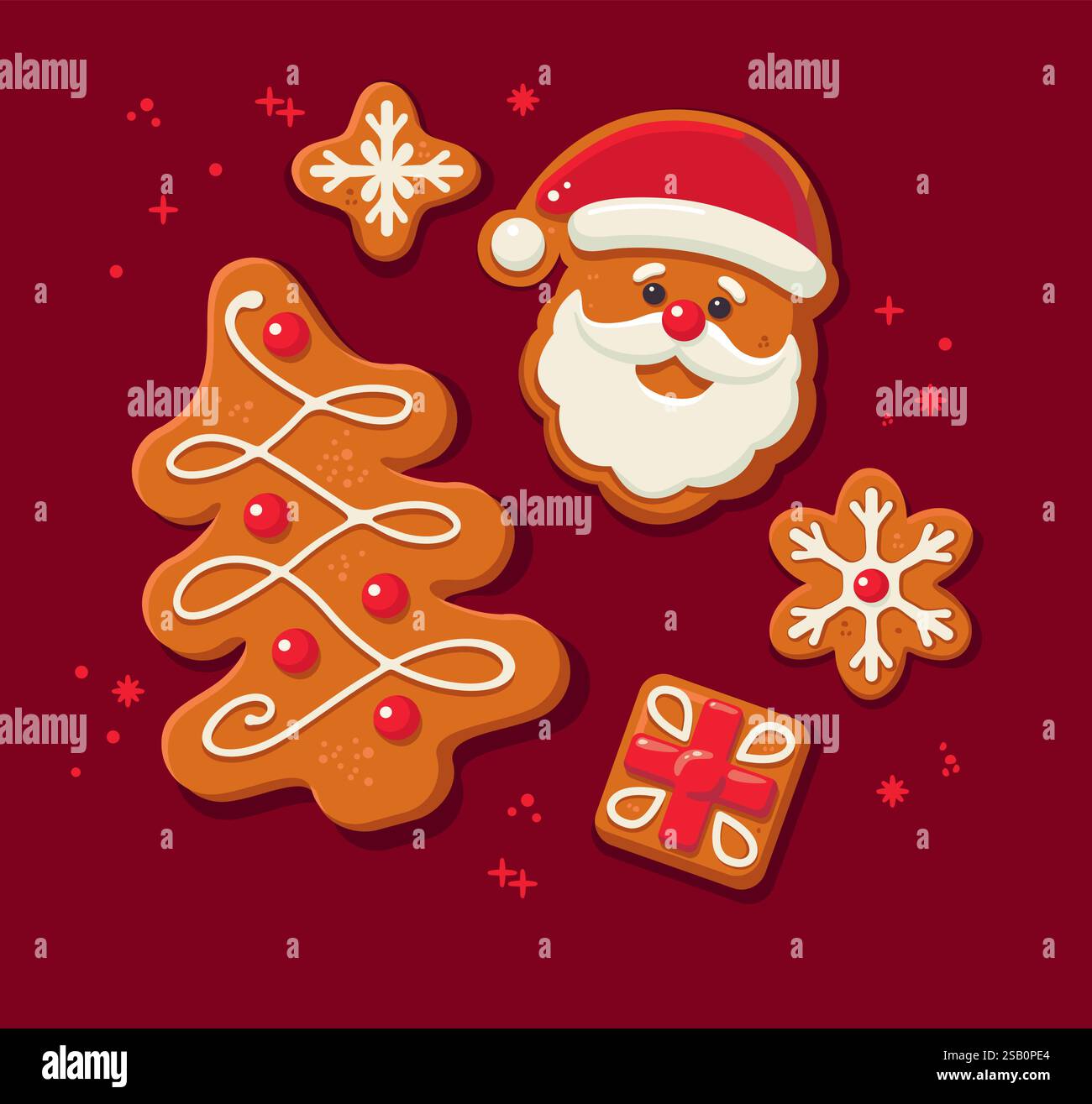 Traditional winter holidays pastry Stock Vector Images - Alamy