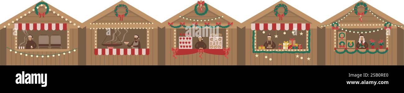 Seller of drink Stock Vector Images - Alamy