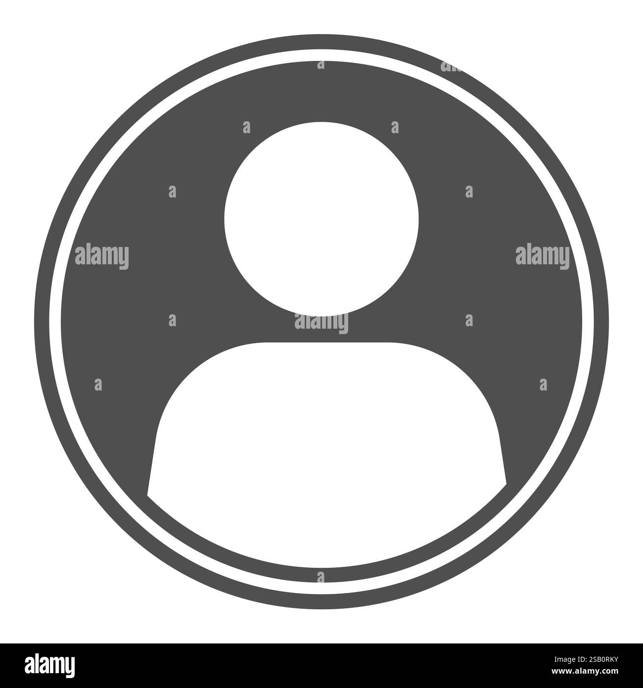 Gray Circle User Icon, Profile Avatar, Simple Symbol Stock Vector Image ...