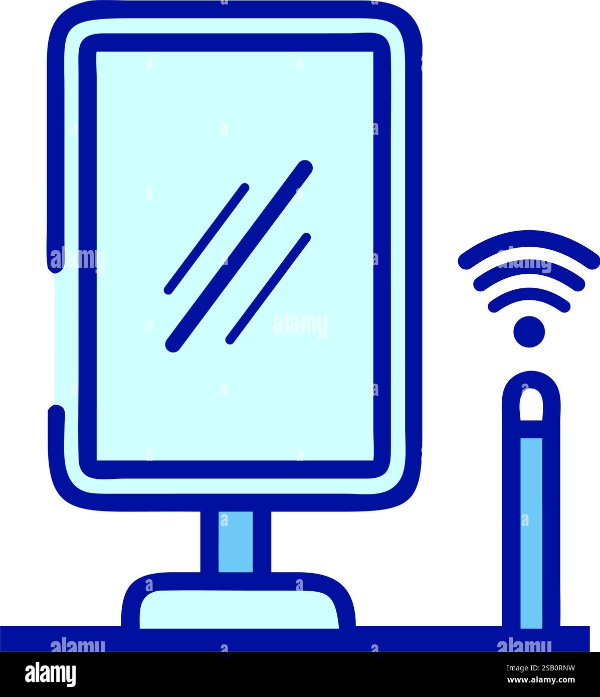 Smart home mirror with AI assistant Stock Vector Image & Art - Alamy