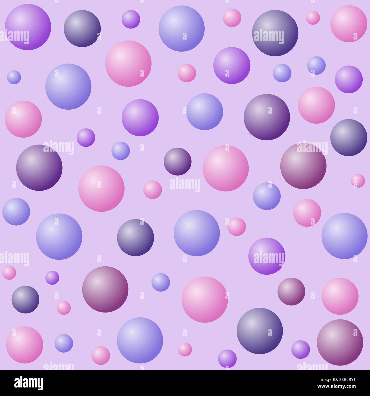 Pink, purple, and blue floating circles in a seamless repeat pattern ...