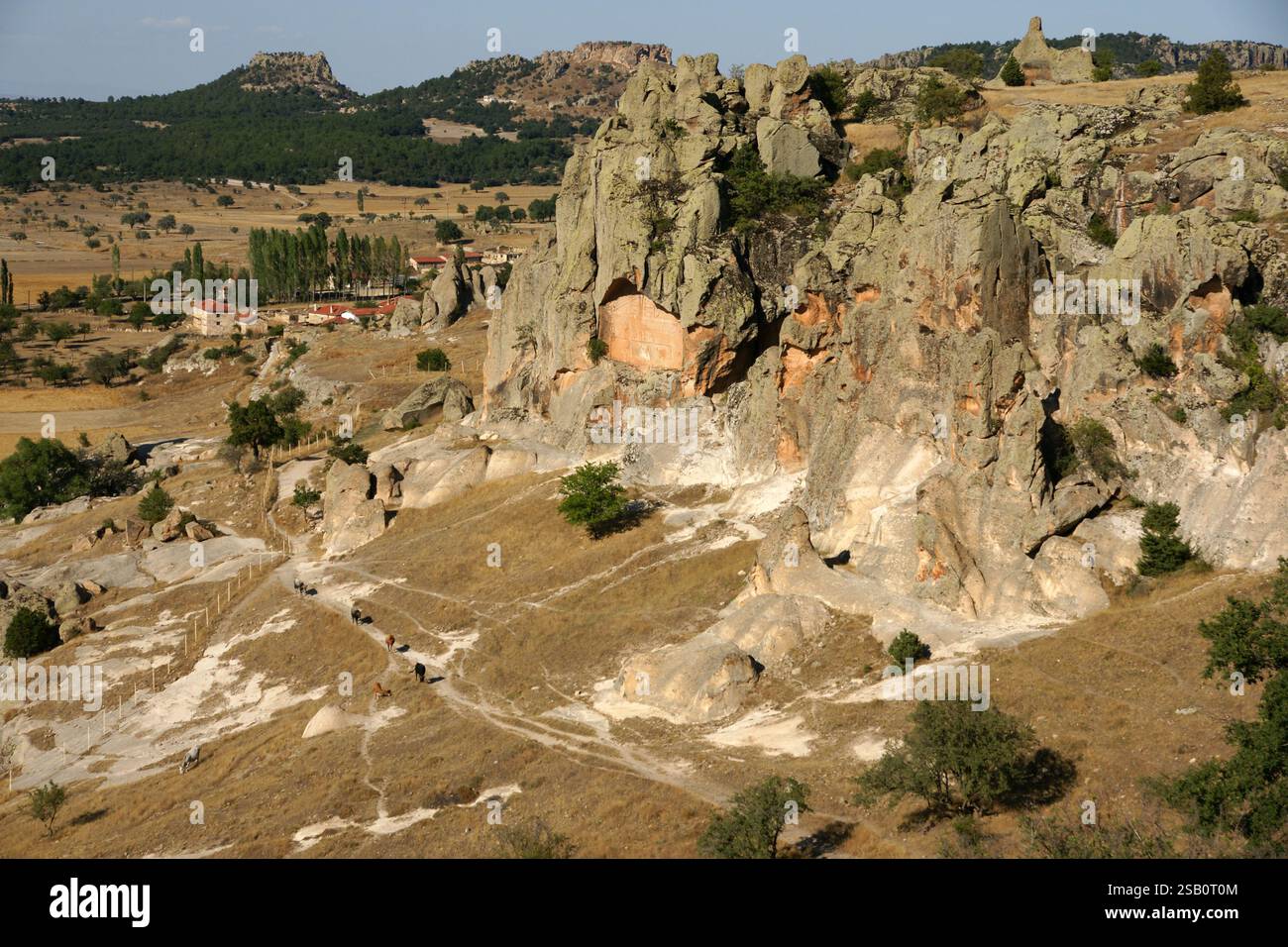 Midas Ancient City and Yazilikaya Monument in Eskisehir, Turkey Stock ...