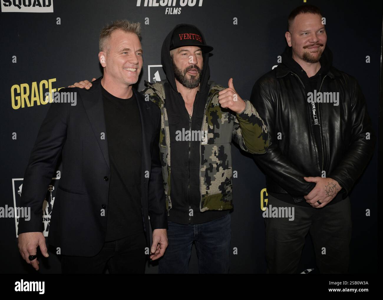 Los Angeles, California, USA. 30th Jan, 2025. (L-R) Sean Carrigan, Jon ...