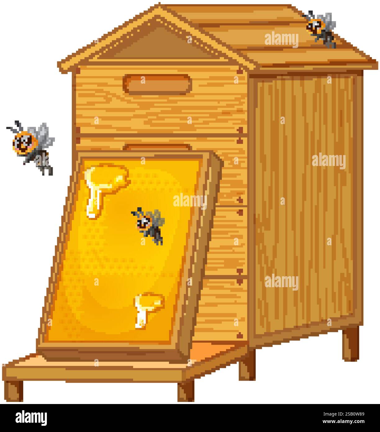 Pollinators bees Cut Out Stock Images & Pictures - Alamy