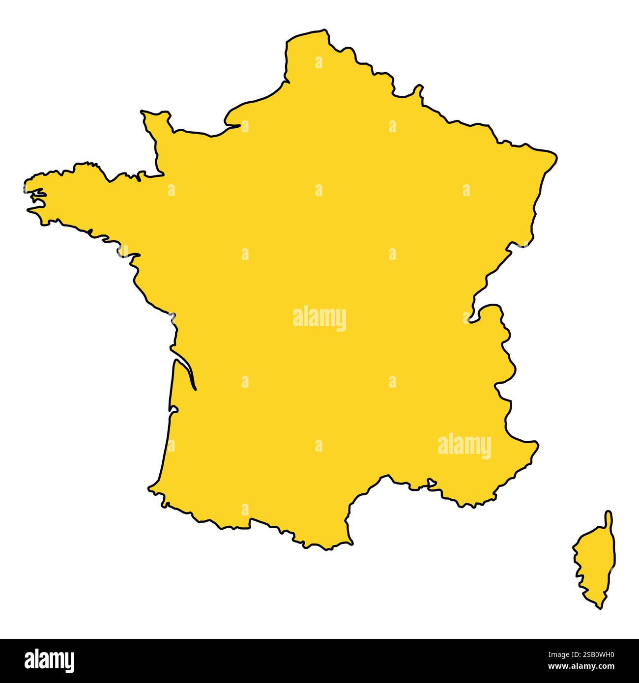 France map symbol shape, travel web flat concept icon symbol vector ...