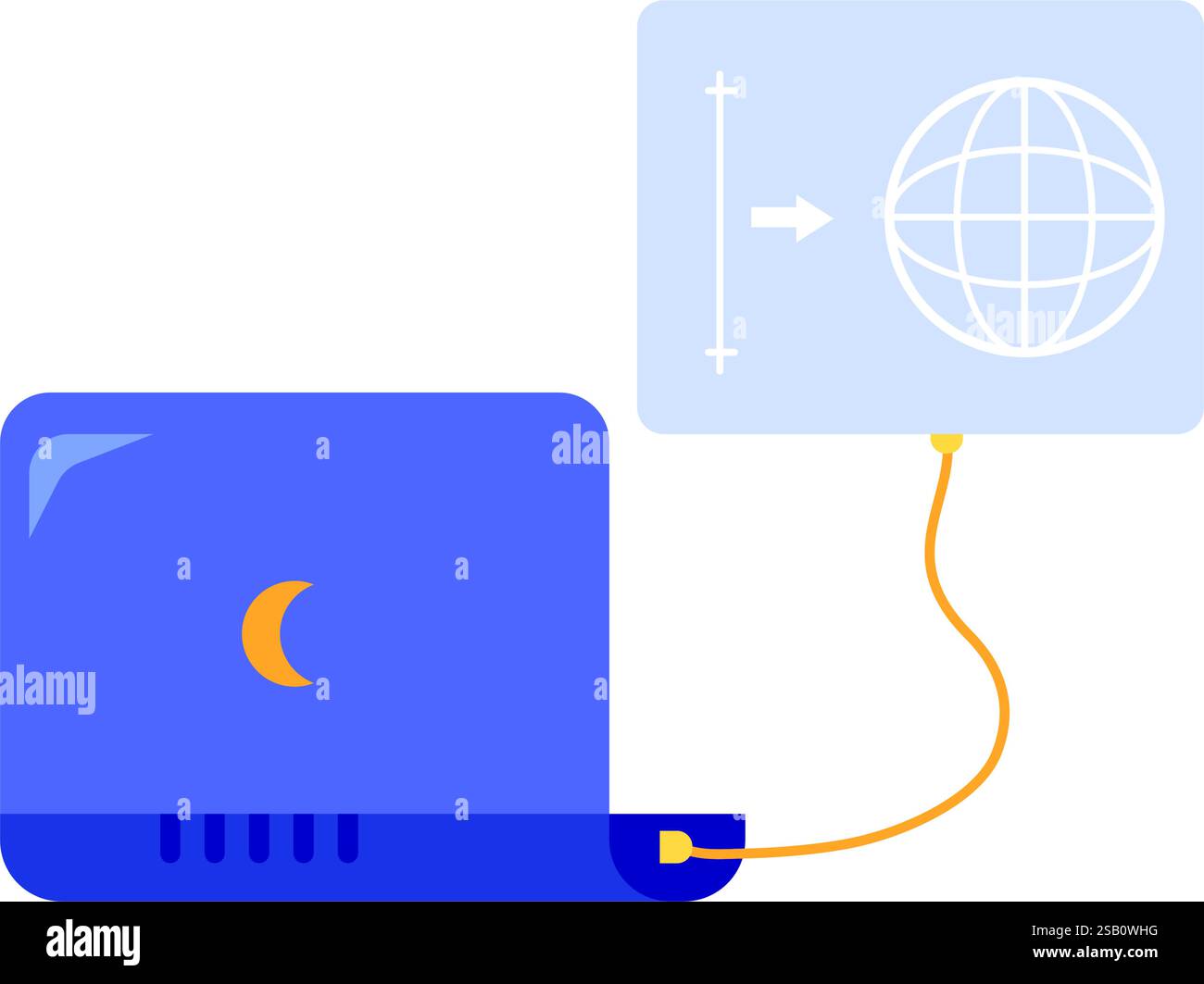 Quantum internet high speed network connection illustration Stock ...