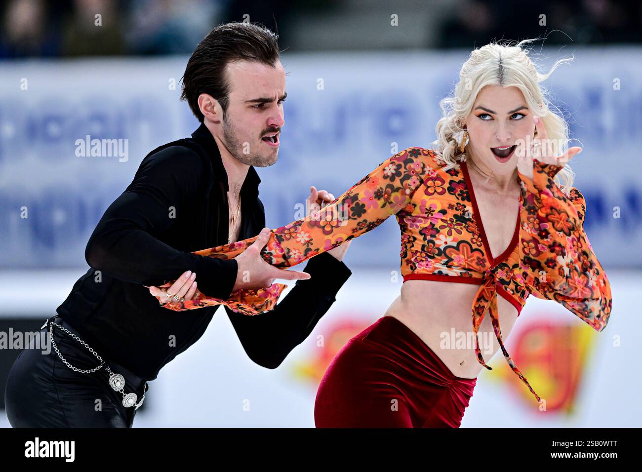 Olivia SMART & Tim DIECK (ESP), during Ice Dance Rhythm Dance, at the ...