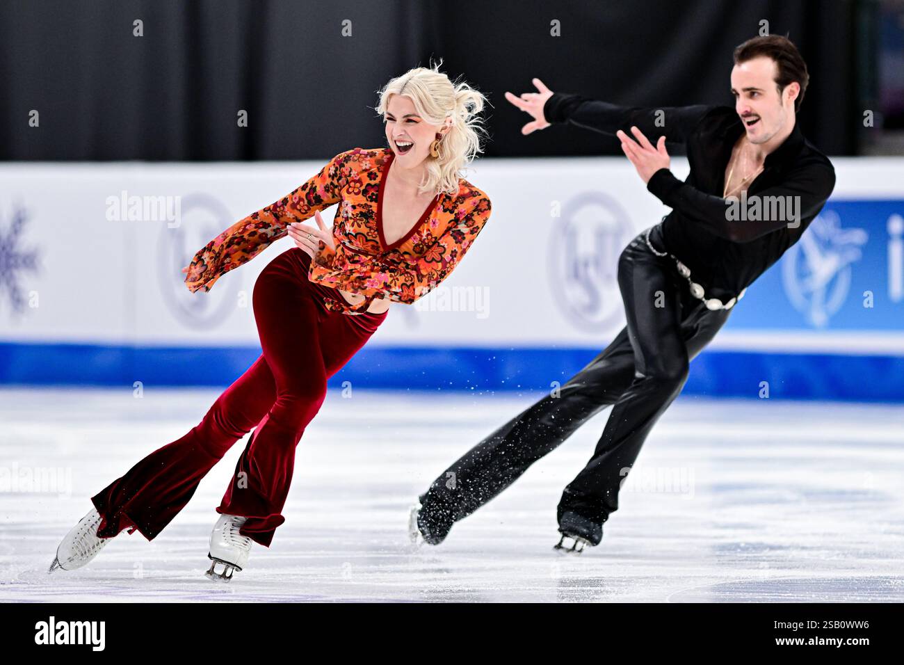 Olivia SMART & Tim DIECK (ESP), during Ice Dance Rhythm Dance, at the ...