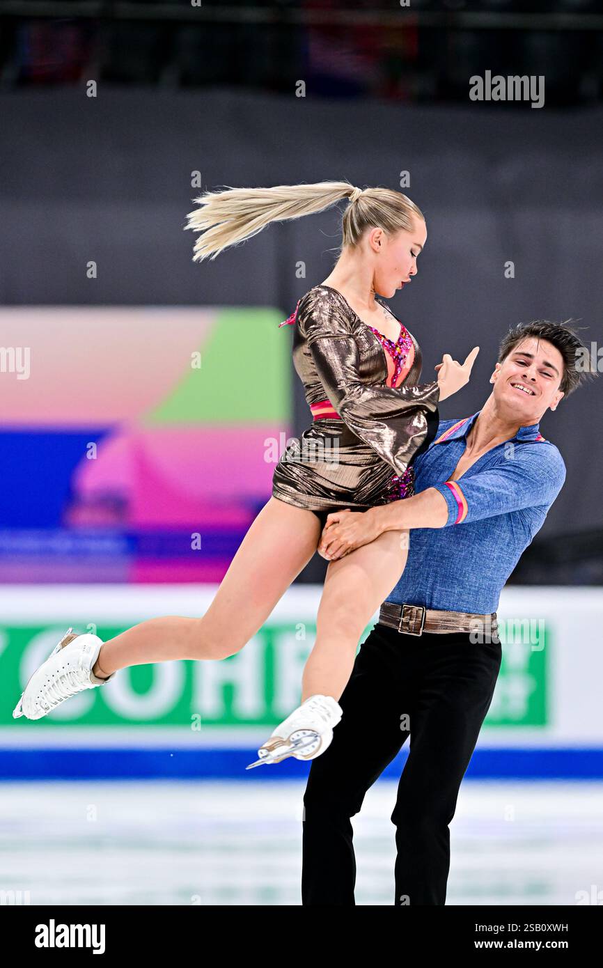 Loicia DEMOUGEOT & Theo le MERCIER (FRA), during Ice Dance Rhythm Dance ...