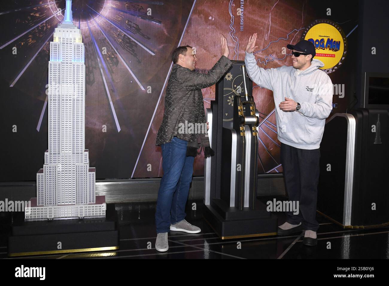 New York, USA. 31st Jan, 2025. (L-R) Dav Pilkey and Pete Davidson ...