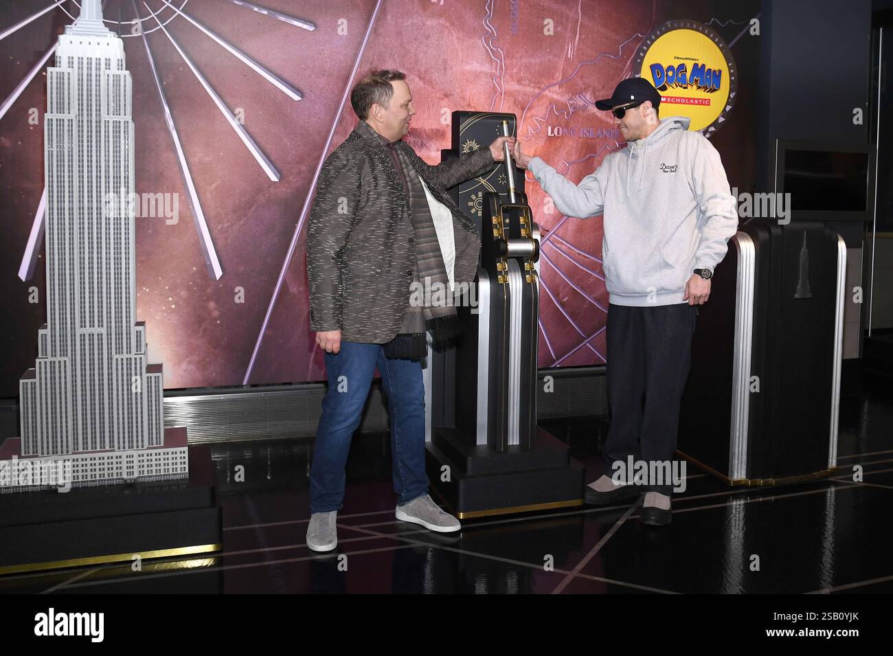 New York, USA. 31st Jan, 2025. (L-R) Dav Pilkey and Pete Davidson ...