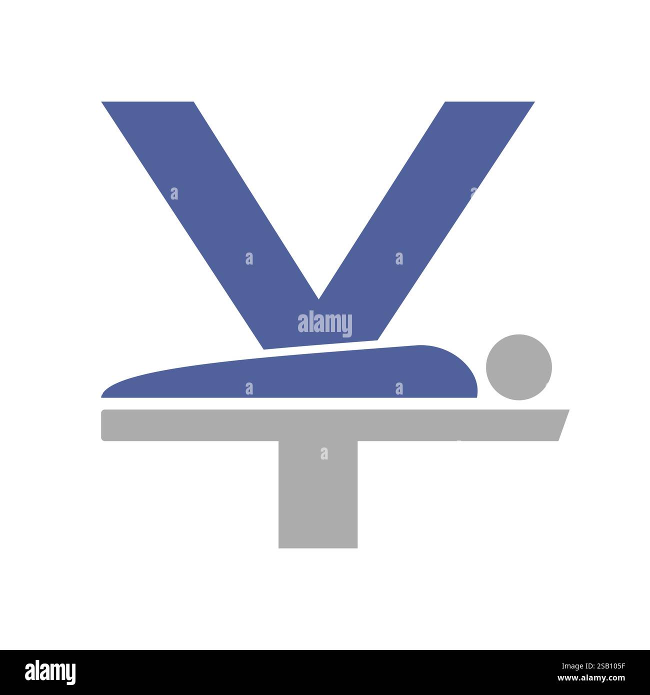 Initial Letter Y MRI Symbol Of Medical MRI Procedure Vector Template ...