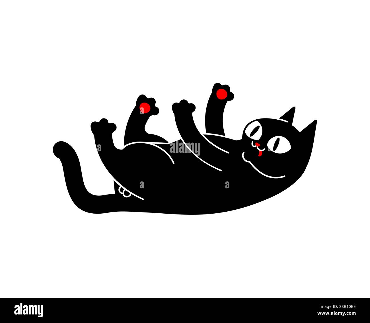 Funny cat human body Stock Vector Images - Alamy