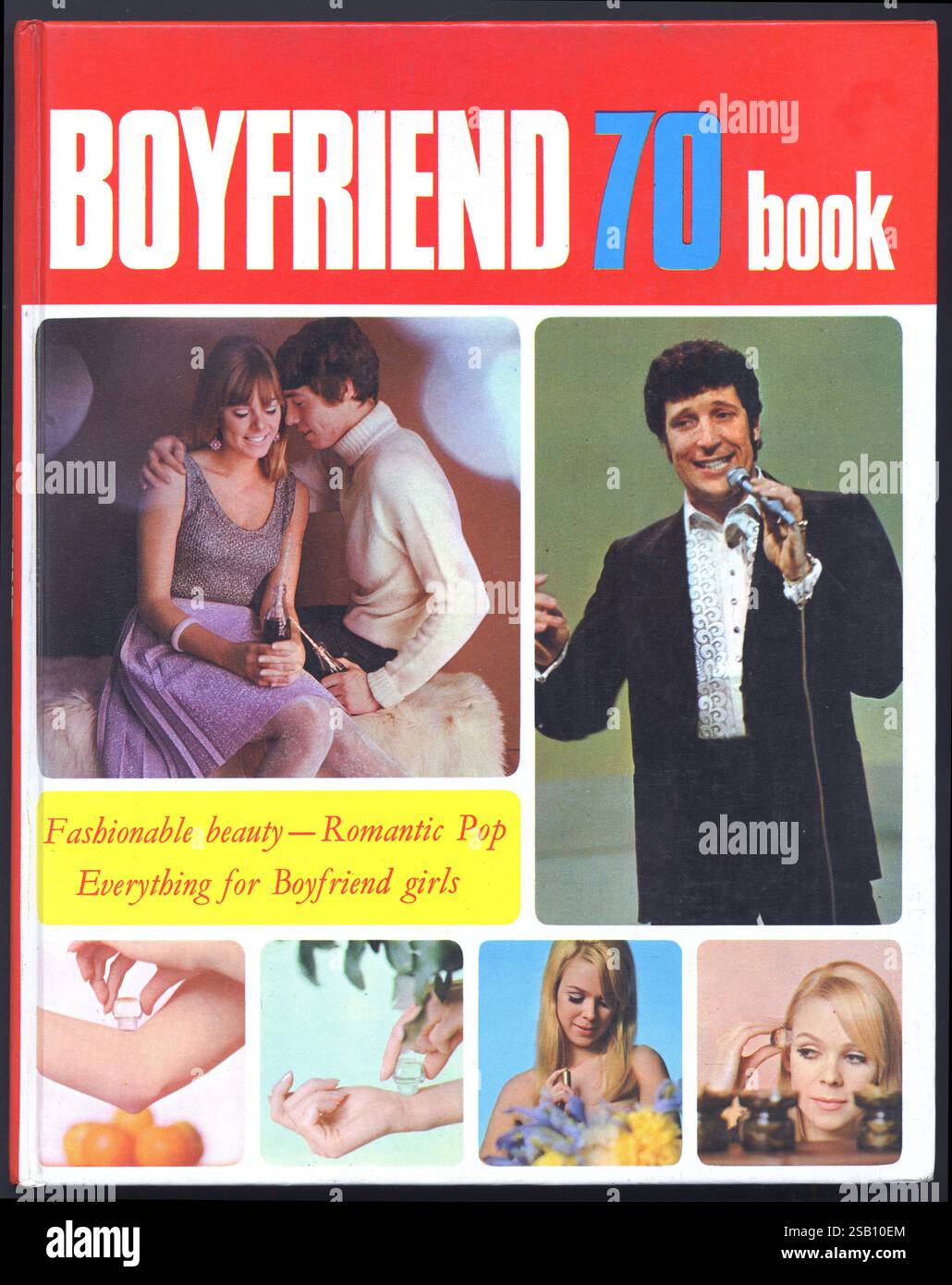Boyfriend magazine annual 1970. Front cover with pop stars of the time ...