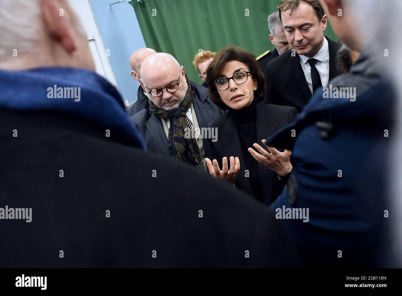 Caen, France. 31st Jan, 2025. French Minister of Culture, Rachida Dati ...