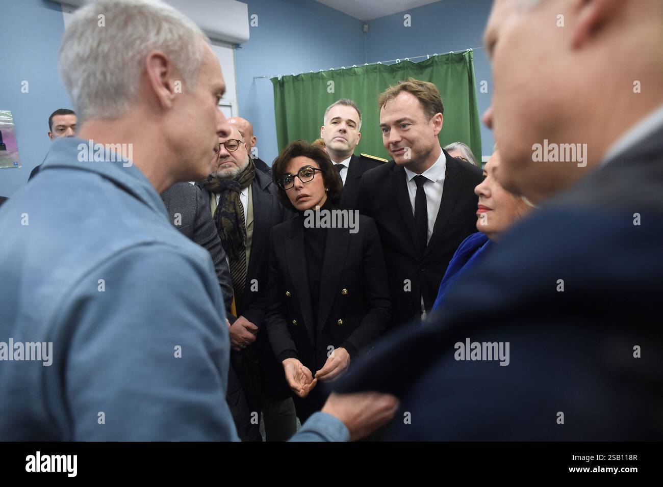 Caen, France. 31st Jan, 2025. French Minister of Culture, Rachida Dati ...